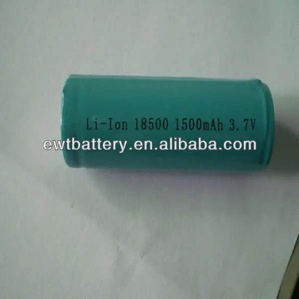 Lithium Ion 18600 3.7v Battery 18500 1500mah - Buy Lithium Ion 18600 3 ...