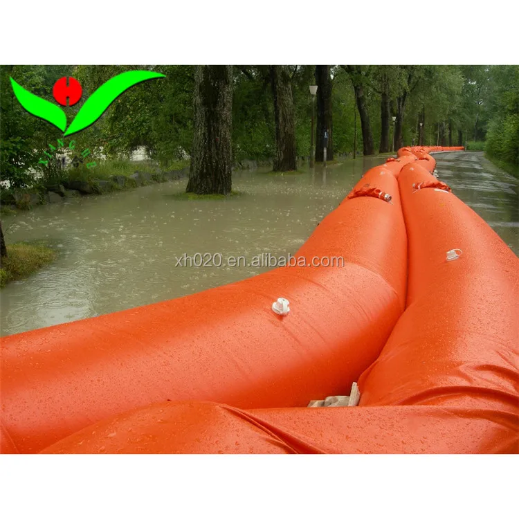 Double Or Triple Tube Inflatable Water Barrier Inflatable Water Dam For ...