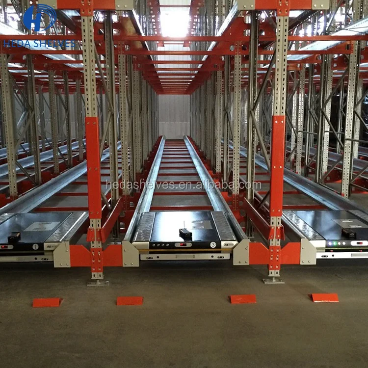 Sliding Warehouse Storage Radio Shuttle Racking Pallet Runner Rack ...