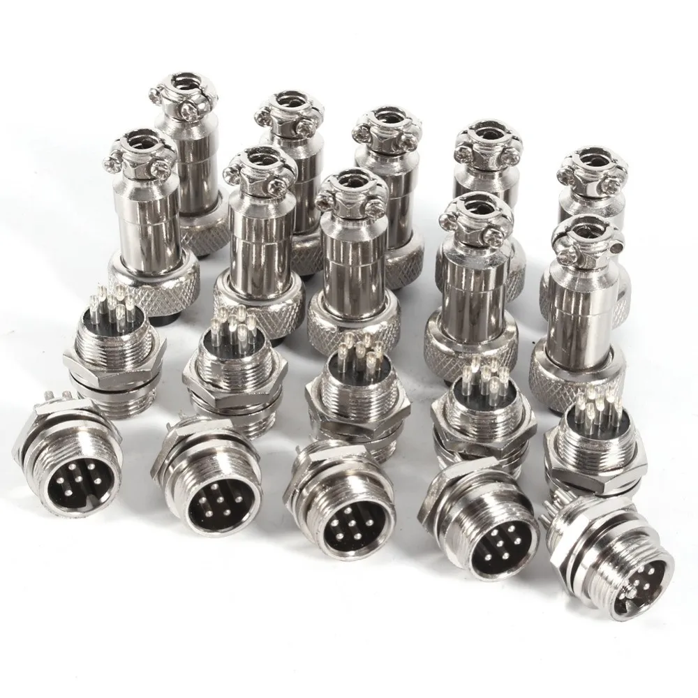 Gx12 Aviation Connector Diameter 12mm 4p Square Flange 4 Holes Male ...