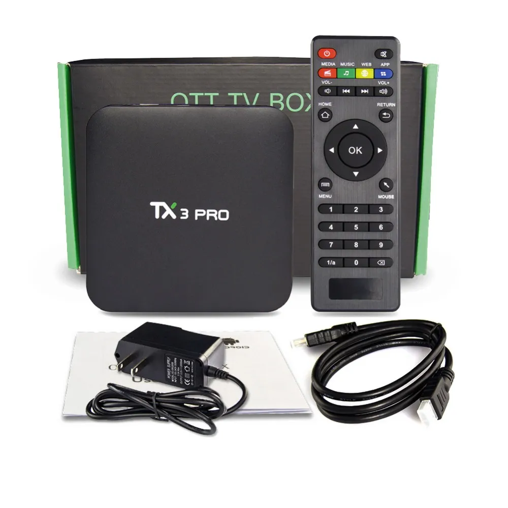 Tx3 Pro Android 7.1 Tv Box 1gb 8gb Rom 2gb Ram Amlogic S905x Chip 4k ...