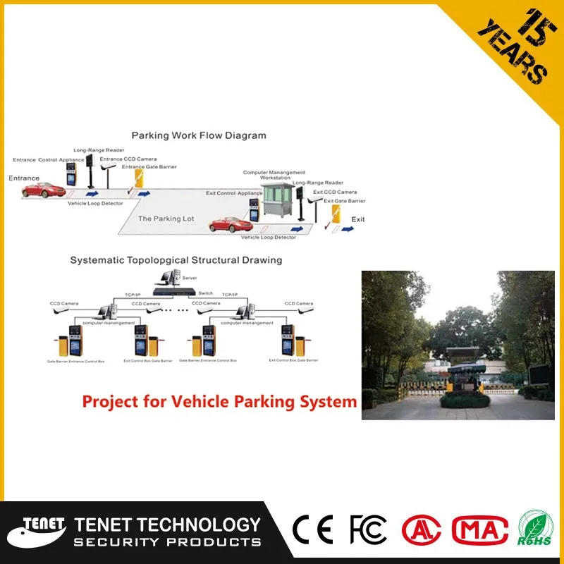 Traffic Automatic Boom Parking Barrier Gate And Toll Station For ...