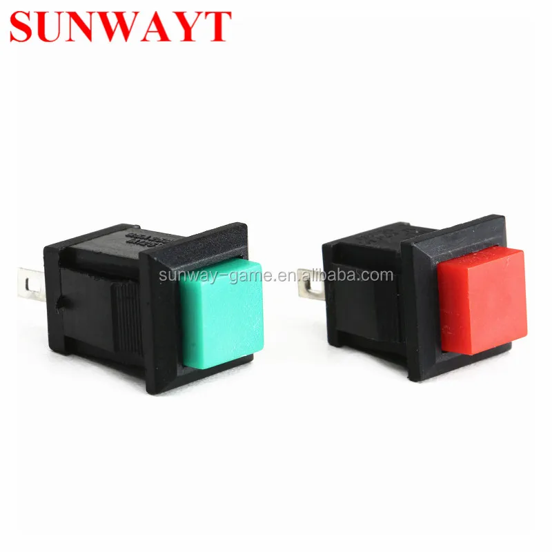 2 Pins Spst Momentary Pushbutton Switch No Nc Push Push Button For ...