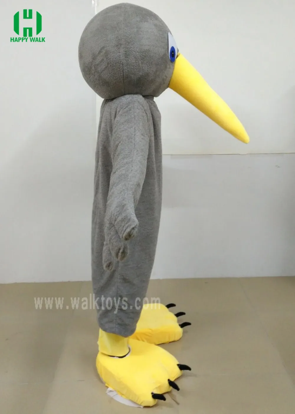 Custom Long Beaked Kiwi Bird Mascot Costume - Adult Plush