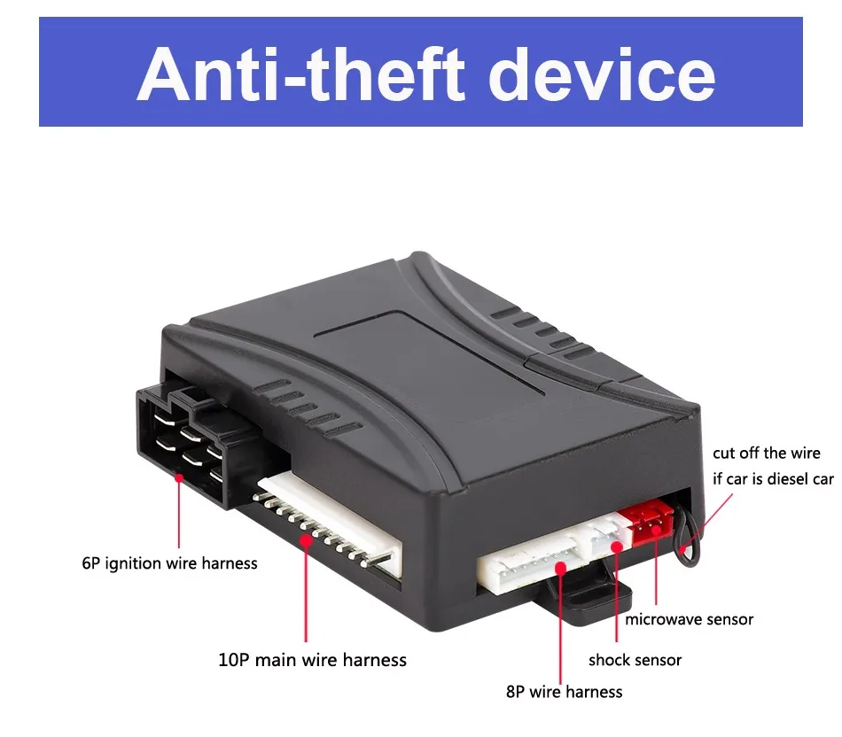 New Remote Engine Start Auto With Central Door Locking Two Way Car ...