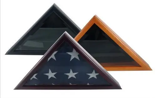 High Quality Triangle Wooden American Flag Box - Buy Triangle Shaped ...