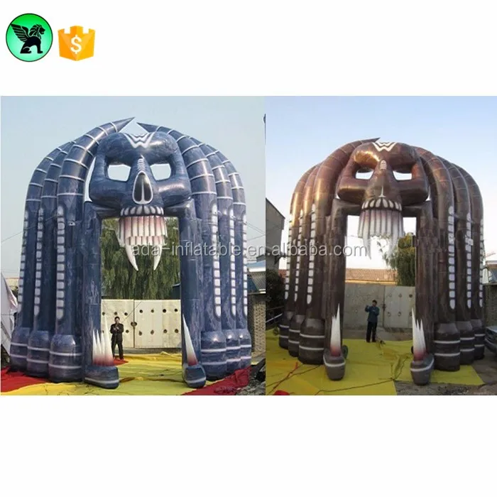 16ft Halloween Skull Inflatable - Customized Advertising