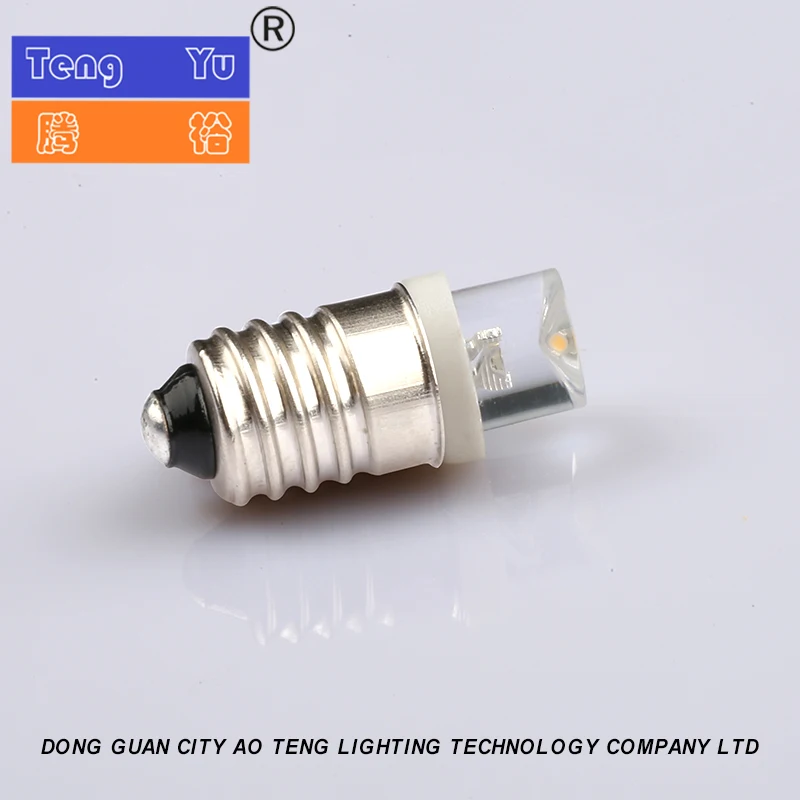 E10 Spiral Base LED - Warm White Light Signal Indicator Bulb