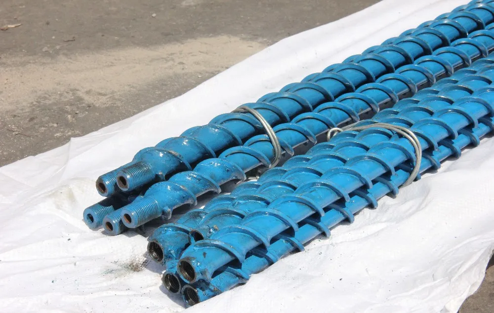 Double Thread M16 Twist Drill Rod Spiral Drill Rod For Ore Mining - Buy ...