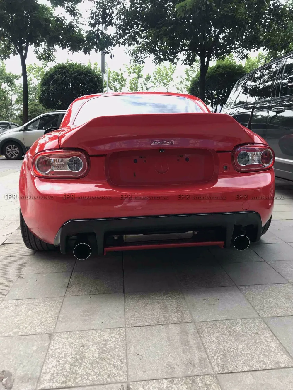 MX5 NC Rear Diffuser - GVN Style Carbon with Centre Flap