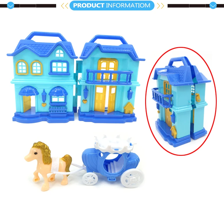 Pretend Play Kid Toy Plastic Mini Doll House With Furniture - Buy ...