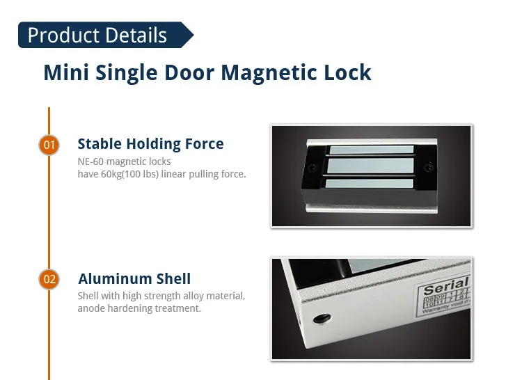 Mini Size Single Door Maglock - Secure & Versatile
