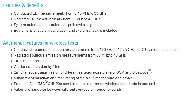 R&S TS9975 EMI Test System Family - Precise EMI Measurements