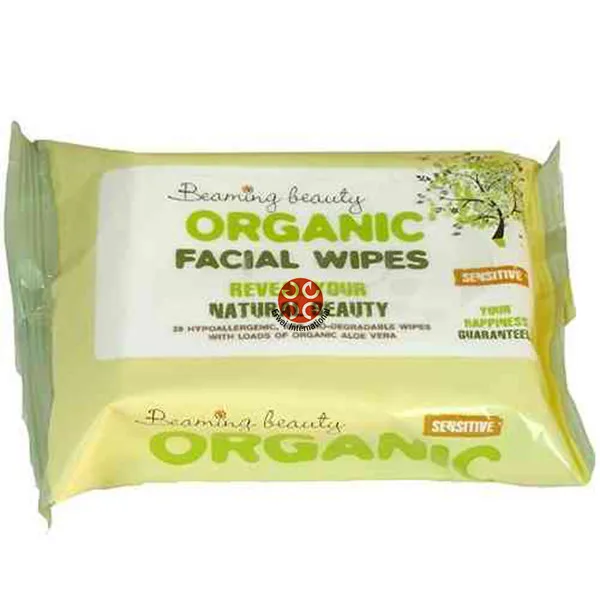 Organic Sensitive Wet Wipes Natural Beauty Facial Wipes - Buy Organic ...