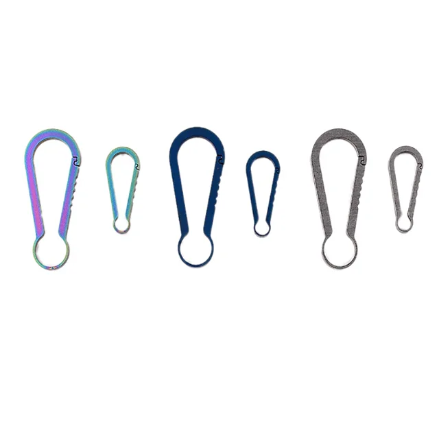 Outdoor EDC Portable Titanium Quick Release Keychain Hook Durable ...