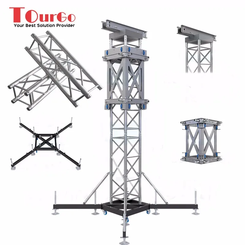 Tourgo Aluminum Ground Support Truss System Lift Truss Tower For Stage ...