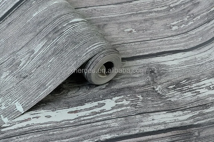 Minimalist Wood Pattern Pvc Room Wallpaper - Buy Wood Wallpaper,Pvc ...