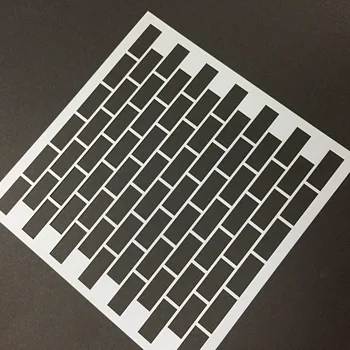 Brick Pattern Stencil - Laser Cutting Stencils Template For Craft/painting/drawing On Wall/wood ...