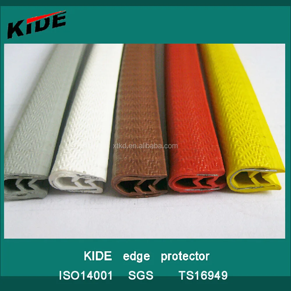 Pvc protector de borde afilado para chapa-Goma Motriz-Identificación ...