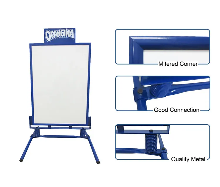 Outdoor Sign Frames And Holders With Spring Base 2 Sided Metal ...