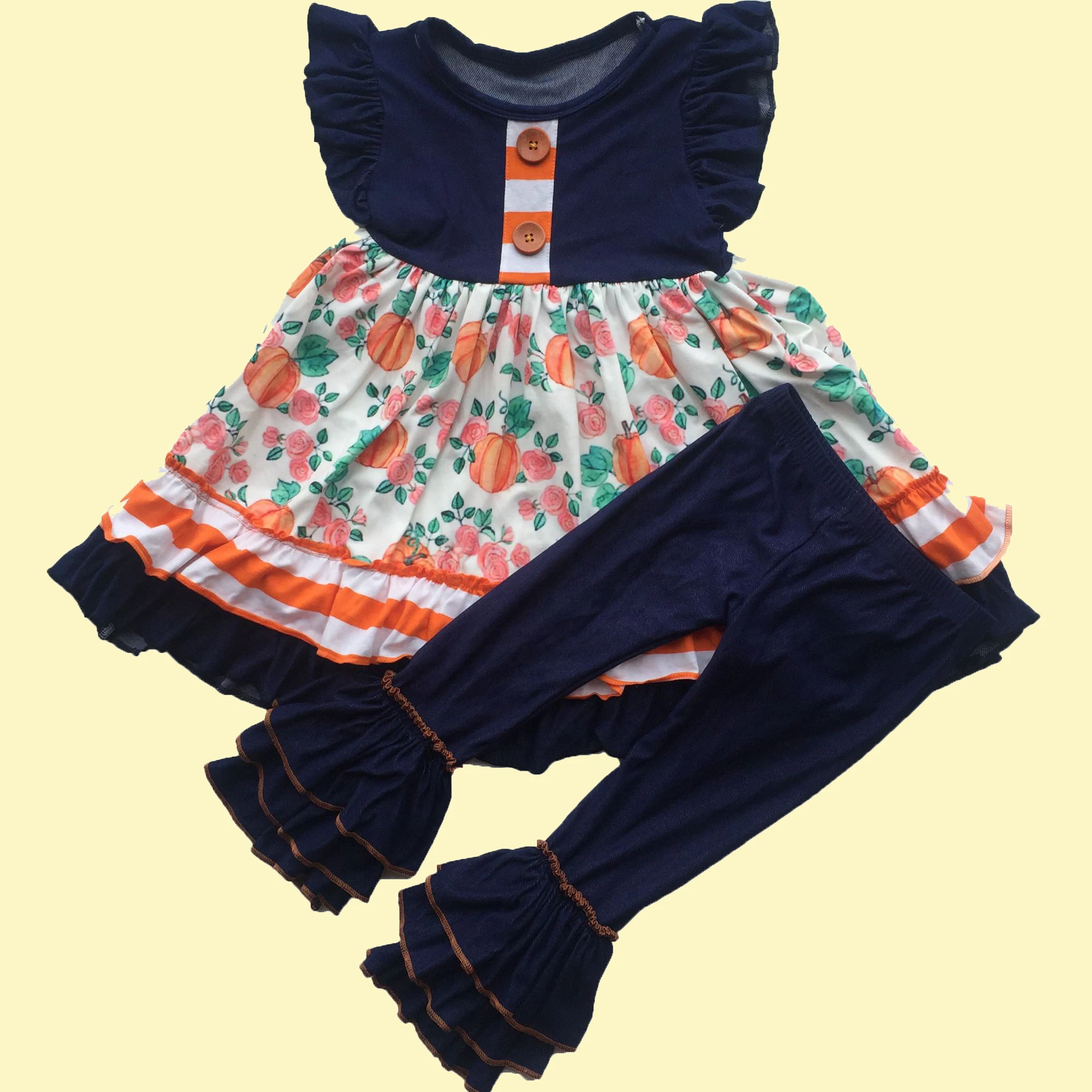 Wholesale Children's Boutique Clothing Set Girls Fall Clothes ...