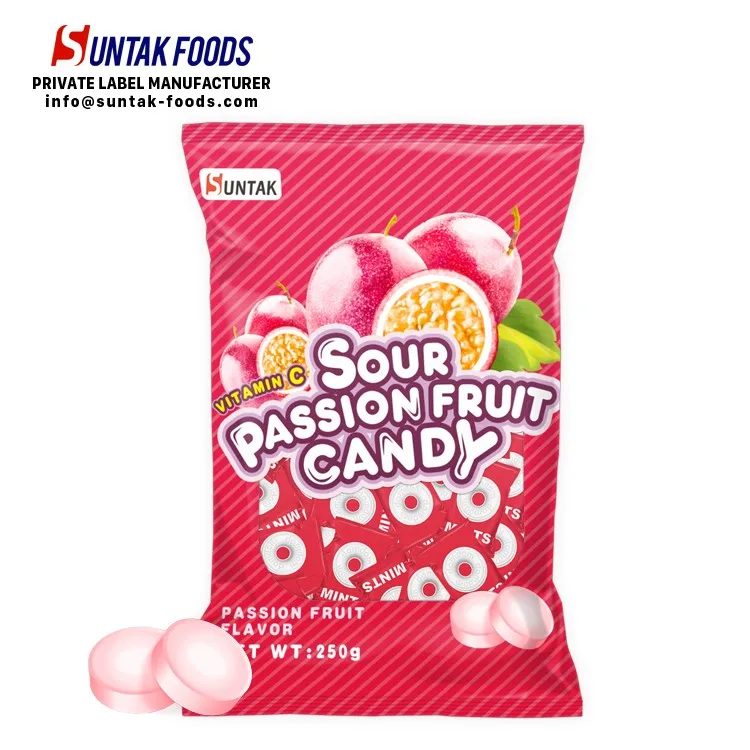 Sour Candy Vitamin C Tablets Hard Candy Mints In Bag Packing - Buy Sour ...
