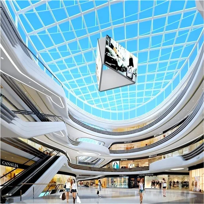 Light Gauge Steel Structure Prefabricated Steel Frame Roof Shopping ...