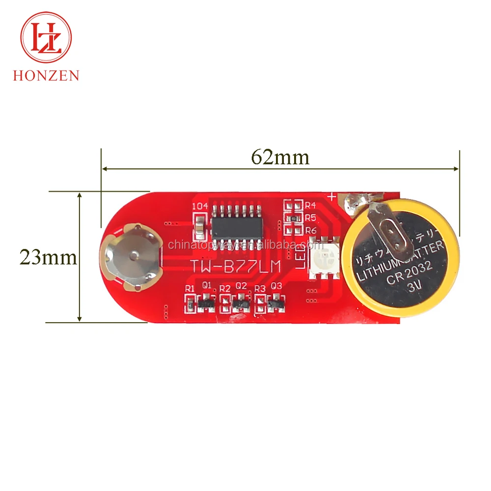 3v Cr2032 Coin Cell Battery Holder with SMD RGB LED