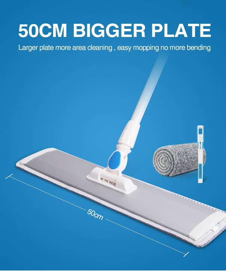 E10 Doek Klem Platte Mop Microfiber Reiniging Dweil Vloer Schoonmaken ...