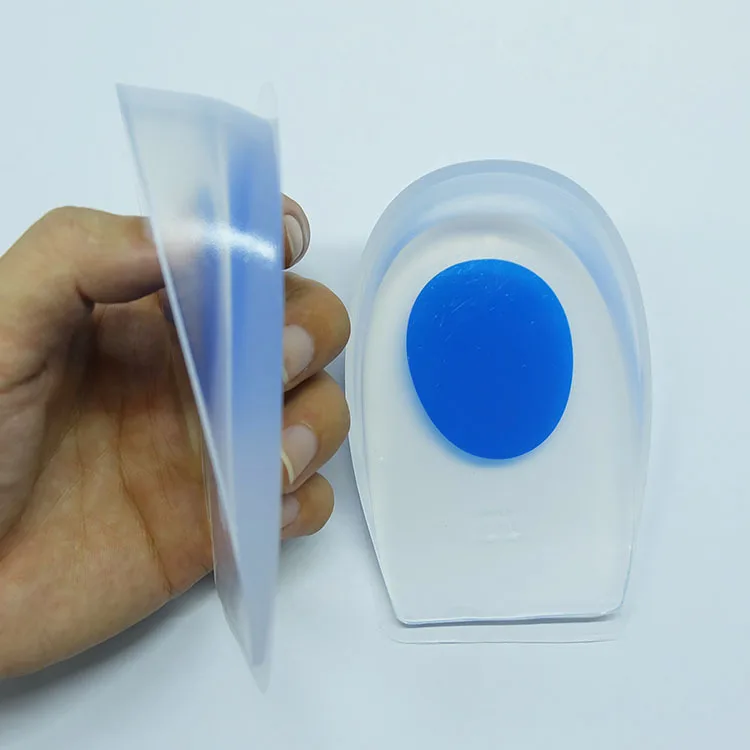 New Silicon Gel Insoles Back Pad Heel Cup For Calcaneal Pain Comfort ...