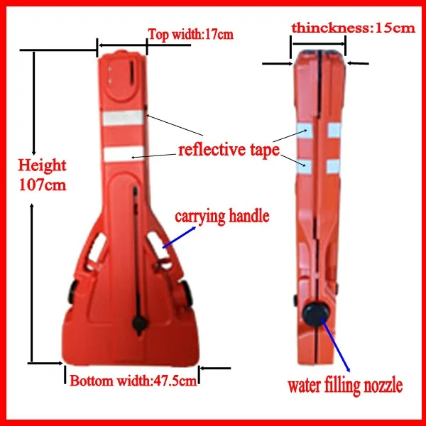 Road Safey Plastic Traffic Expandable Barrier - Buy Expandable Barrier ...