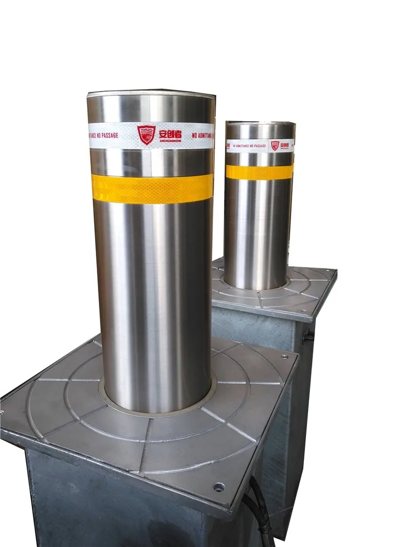 Retractable Stainless Steel Remote Control Parking Bollard