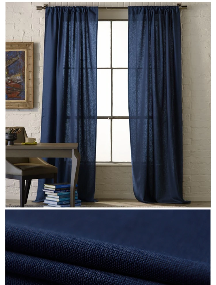 Simple Natural Linen Conference Room Curtain Styles For Dubai Window ...