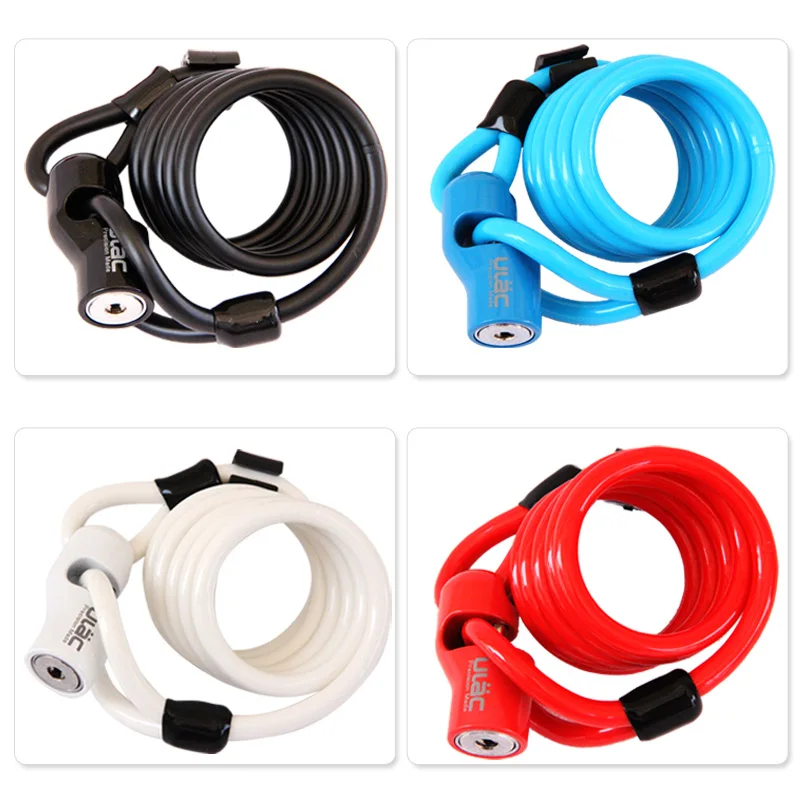 Bicycle Cable Lock Strong Bike Wheel Lock 2 Keys Cycling Bike Padlock ...