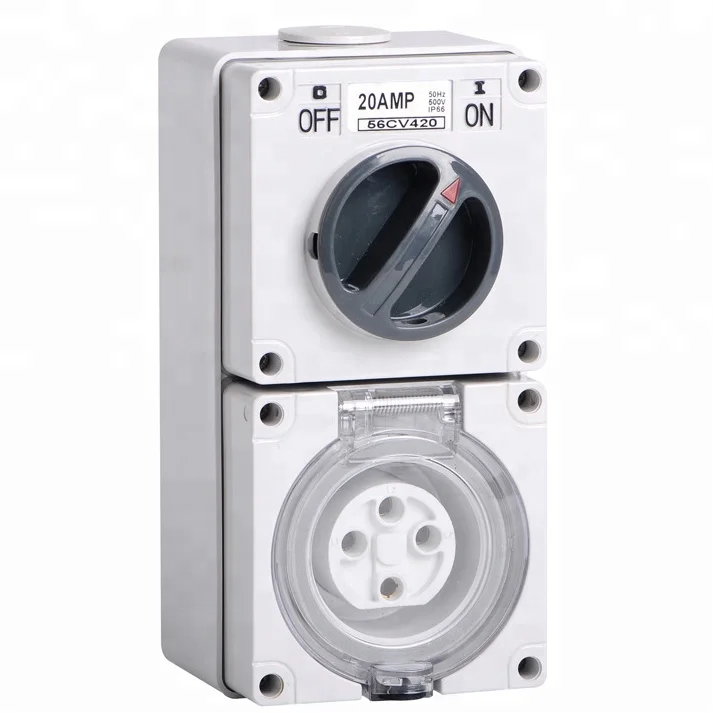 Ip67 Australia Standard Three Phase 56cv410 4 Round Pin 250v/500v 10a ...