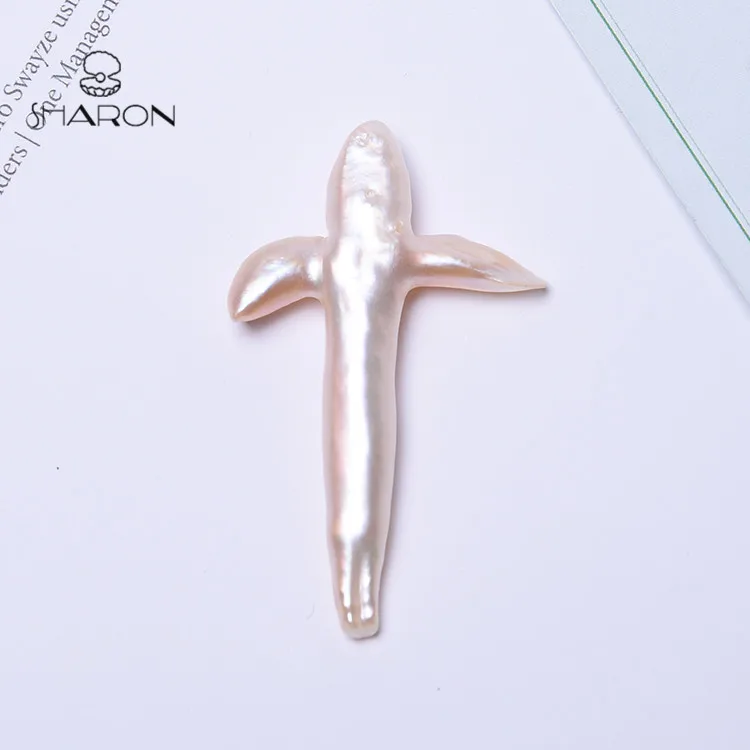 Wholesale Natural Cultured Irregular Cross Shape Freshwater Pearls ...