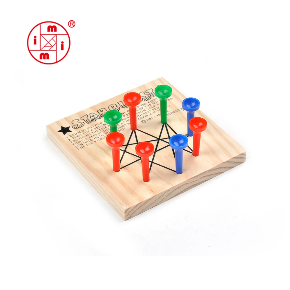 Wooden Triangle Peg Board Game for Promotion Gifts
