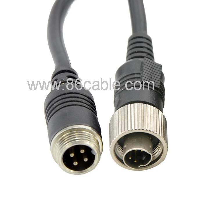 4pin Mini Din to 4pin Aviation Cables for Vehicle Cameras