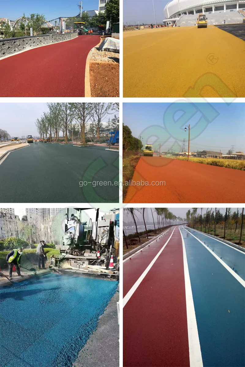 Go Green Asphalt Paving Material - Durable Color Bitumen