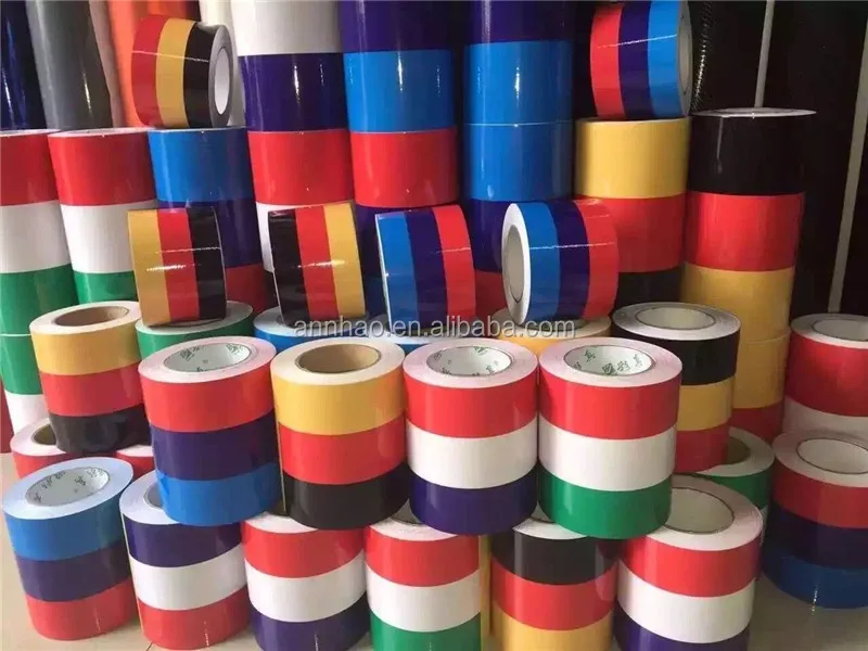 Tricolor Vinyl Racing Stripe Car Sticker - Durable & Stylish