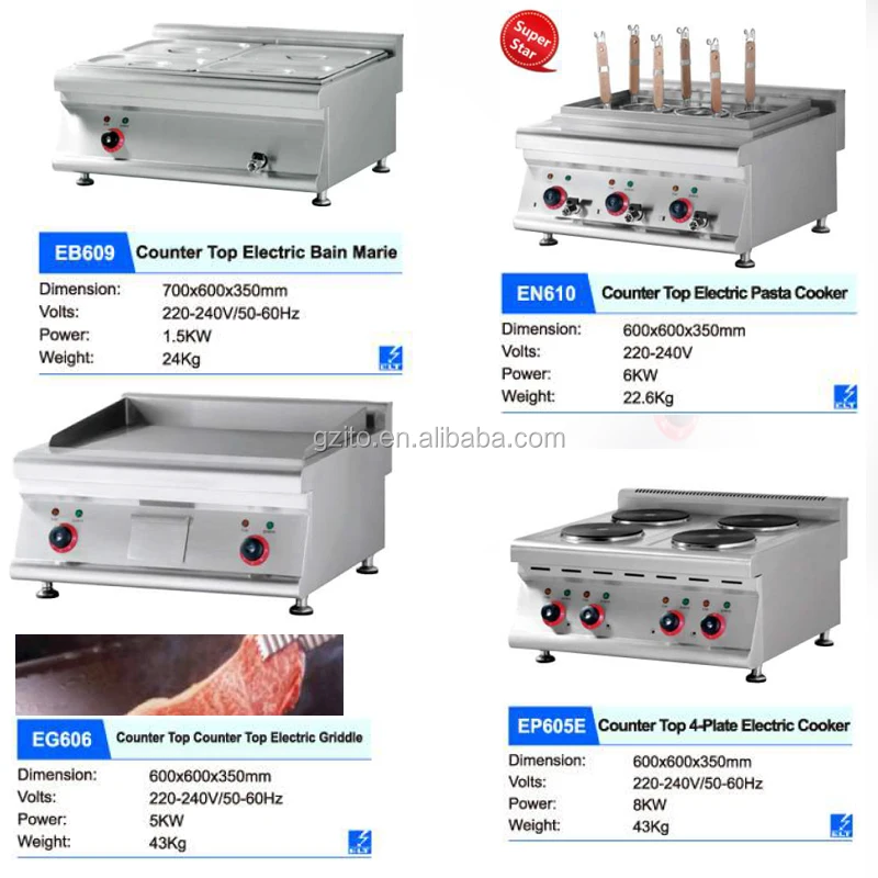 Electric Lava Rock Grill - Efficient Commercial Kitchen Equipment