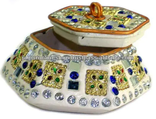Beautiful Indian Lac Boxes - Traditional Jewelry Storage