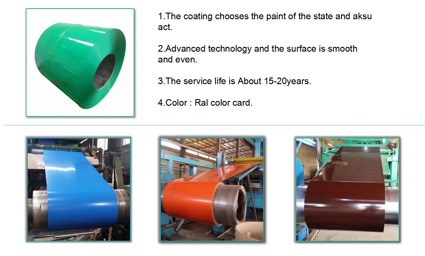 Ppgi/ppgl/cold Roll/prepainted Galvanized/ppgi Colour Coated Steel Coil ...