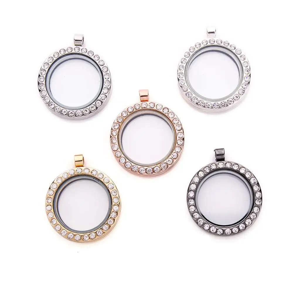 Stainless Steel Blank Clear Glass Locket Pendant - Buy Blank Locket ...