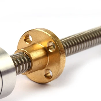 4 Start 8mm High Pitch Lead Screw And Brass Nut Varilla Trapezoidal Z ...