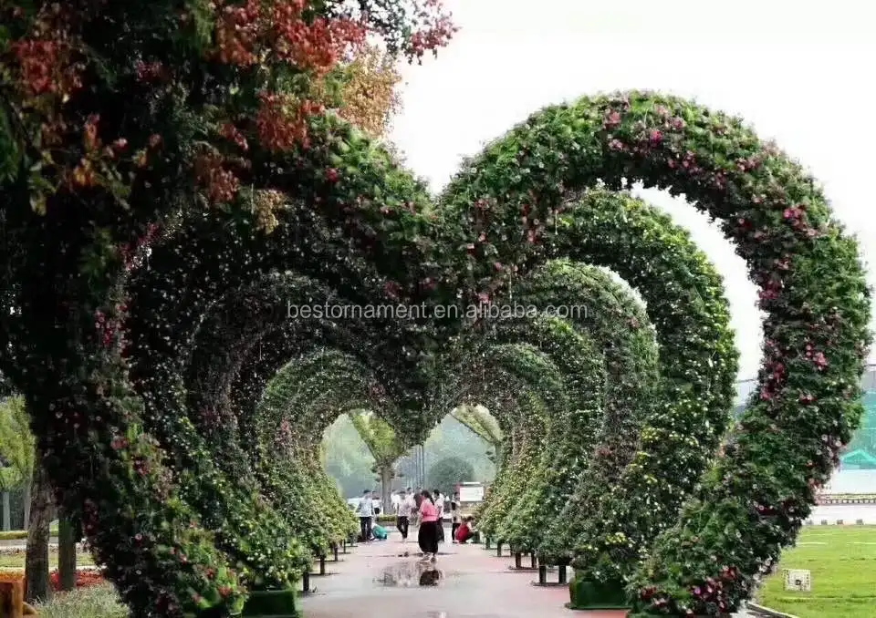 Heavy Duty Large Metal Heart Shape Wedding Arch - Buy Metal Arch For ...