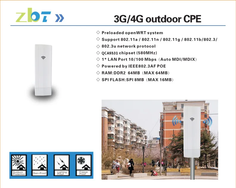 Zbt-apg721点对点远程wifi距离室外无线cpe/网桥/路由器/重叠器/接入点poe - Buy 点对点wifi距离室外无线cpe ...