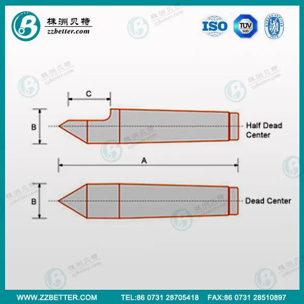 Lathe Machine Use Half Notched Carbide Dead Center From Zhuzhou - Buy ...