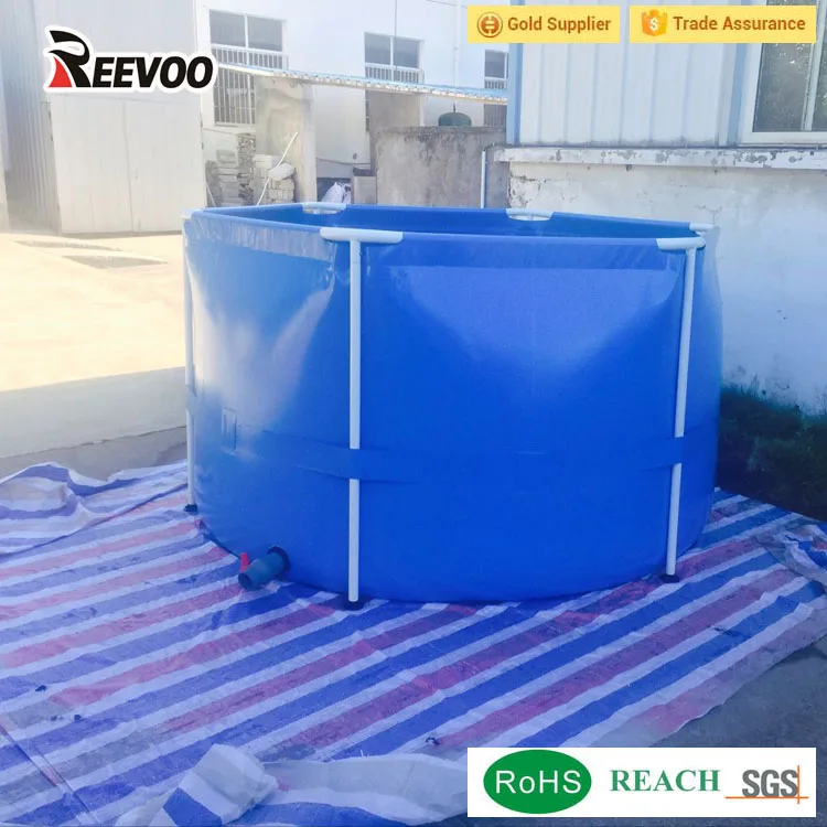 Reevoo Steel Framing Fish Breeding Open Top Round Fish Tank With Stand ...