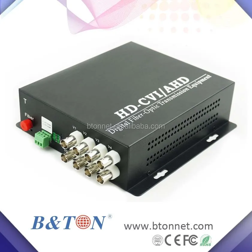 Fiber To Coax Converter 1080p Hd 4ch Fiber Optic Fiber Media Converter ...
